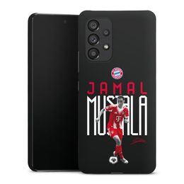 DeinDesign Galaxy A53 5G Handy Premium Case Smartphone Handyh&uuml;lle Schutzh&uuml;lle matt Official Licensed Product Jamal Musiala Fc Bayern M&uuml;nchen Premium Case