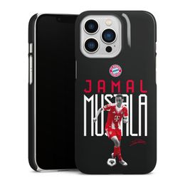 DeinDesign iPhone 13 Pro Handy Premium Case Smartphone Handyh&uuml;lle Schutzh&uuml;lle gl&auml;nzend Fc Bayern M&uuml;nchen Jamal Musiala Official Licensed Product Premium Case