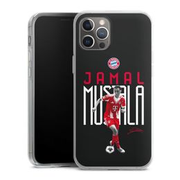 DeinDesign iPhone 12 Pro Max Handy Silikon H&uuml;lle Case transparent Handyh&uuml;lle Official Licensed Product Jamal Musiala Fc Bayern M&uuml;nchen Silikon Case