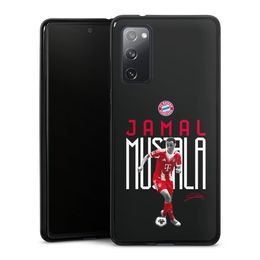 DeinDesign Galaxy S20 FE 5G Handy Silikon H&uuml;lle Case schwarz Handyh&uuml;lle Official Licensed Product Jamal Musiala Fc Bayern M&uuml;nchen