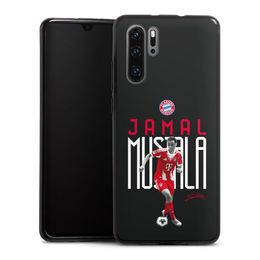 DeinDesign Huawei P30 Pro Handy Silikon H&uuml;lle Case schwarz Handyh&uuml;lle Fc Bayern M&uuml;nchen Jamal Musiala Official Licensed Product