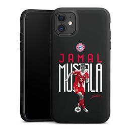 DeinDesign iPhone 11 Handy Premium Silikon H&uuml;lle Handyh&uuml;lle schwarz Case Fc Bayern M&uuml;nchen Jamal Musiala Official Licensed Product Silikon Premium Case