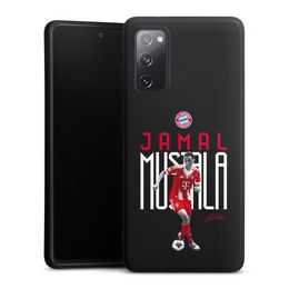 DeinDesign Galaxy S20 FE Handy Premium Silikon H&uuml;lle Handyh&uuml;lle schwarz Case Official Licensed Product Jamal Musiala Fc Bayern M&uuml;nchen Silikon Premium Case