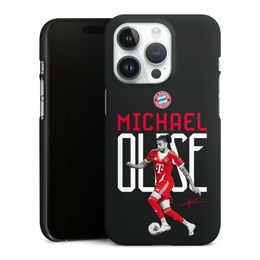 DeinDesign iPhone 14 Pro Handy Premium Case Smartphone Handyh&uuml;lle Schutzh&uuml;lle matt Fc Bayern M&uuml;nchen Michael Olise Official Licensed Product Premium Case