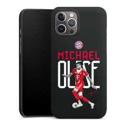 DeinDesign iPhone 12 Pro Max Handy Premium Case Smartphone Handyh&uuml;lle Schutzh&uuml;lle matt Fc Bayern M&uuml;nchen Michael Olise Official Licensed Product Premium Case