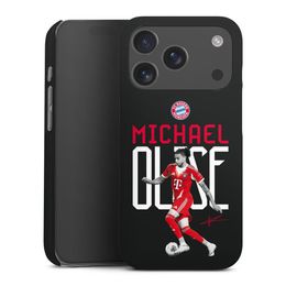 DeinDesign iPhone 17 Pro Handy Premium Case Smartphone Handyh&uuml;lle Schutzh&uuml;lle matt Fc Bayern M&uuml;nchen Michael Olise Official Licensed Product Premium Case