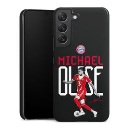 DeinDesign Galaxy S22 Handy Premium Case Smartphone Handyh&uuml;lle Schutzh&uuml;lle gl&auml;nzend Fc Bayern M&uuml;nchen Michael Olise Official Licensed Product Premium Case