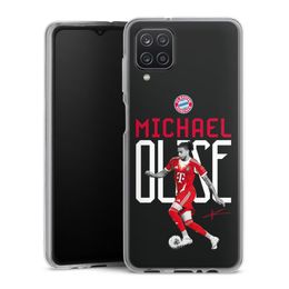 DeinDesign Galaxy A12 Handy Silikon H&uuml;lle Case transparent Handyh&uuml;lle Official Licensed Product Michael Olise Fc Bayern M&uuml;nchen Silikon Case