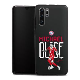 DeinDesign Huawei P30 Pro Handy Silikon H&uuml;lle Case schwarz Handyh&uuml;lle Fc Bayern M&uuml;nchen Michael Olise Official Licensed Product