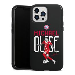 DeinDesign iPhone 13 Pro Max Handy Panzer Handyh&uuml;lle robuste Outdoor H&uuml;lle Schutzh&uuml;lle gl&auml;nzend Fc Bayern M&uuml;nchen Michael Olise Official Licensed Product Tough 