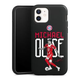 DeinDesign iPhone 12 mini Handy Panzer Handyh&uuml;lle robuste Outdoor H&uuml;lle Schutzh&uuml;lle gl&auml;nzend Official Licensed Product Michael Olise Fc Bayern M&uuml;nchen Tough Case