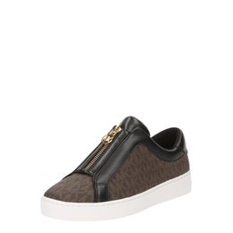 MICHAEL Michael Kors Slip On 'KEATON' Damen Gr&ouml;&szlig;e 38.5 braun / dunkelbraun / gold / schwarz