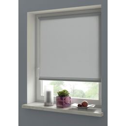 Seitenzugrollo OTTO HOME "Uni Klemmrollo", grau (hellgrau), B:70cm H:150cm, Polyester, Rollos, Schraubmontage möglich