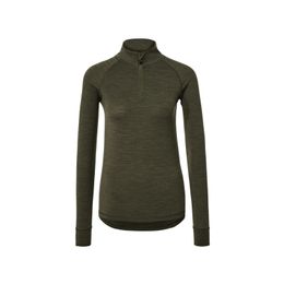 Tchibo - Funktionsshirt mit RWS-zertifizierter Wolle - Damen - Gr. XS - khaki