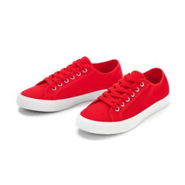 Tchibo - Canvas-Sneaker - Damen - Gr. 37 - rot