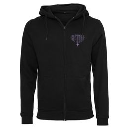 Mister Tee Zip-Up Hoodie 'Safely Guarded' male Black size XL