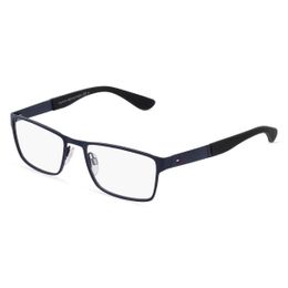 Tommy Hilfiger Eyewear TH 1543 Brille Herren | Fassung: Vollrand, Quadratisch, Blau Matt