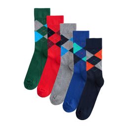 next Socken Herren Gr&ouml;&szlig;e 46/49 blau / grau / gr&uuml;n / rot / schwarz