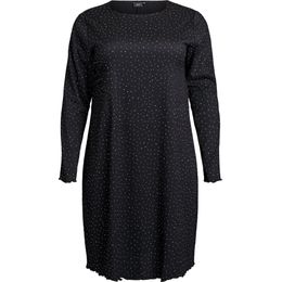 ZIZZI Kleid 'Calaura' Damen Gr&ouml;&szlig;e 40 schwarz / wei&szlig; Winterkleid