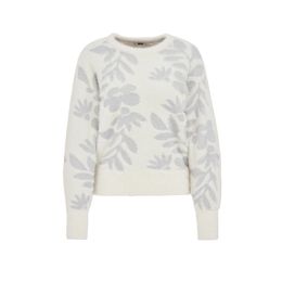 WE Fashion Pullover Damen Gr&ouml;&szlig;e M silber / offwhite
