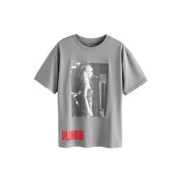 next T-Shirt 'Blondie' Damen Gr&ouml;&szlig;e M grau / dunkelgrau / rot / offwhite