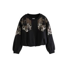 next Sweatshirt M&auml;dchen Gr&ouml;&szlig;e 98 gold / schwarz