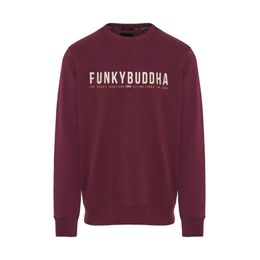 Funky Buddha Sweatshirt Herren Gr&ouml;&szlig;e XXXL merlot