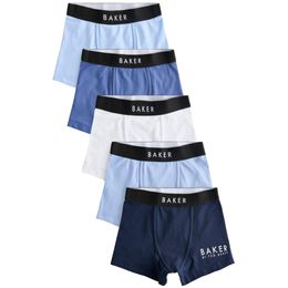 Baker By Ted Baker Baker By Ted Baker Boxershorts im 5er-Pack Regular Fit Jungen Gr&ouml;&szlig;e 116 blau / navy / opal / hellblau / wei&szlig;