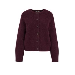 WE Fashion Knit Cardigan female size S Aubergine