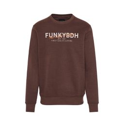 Funky Buddha Sweatshirt Herren Gr&ouml;&szlig;e M dunkelbraun
