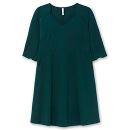 sheego Kleid Damen Gr&ouml;&szlig;e 40 petrol Winterkleid