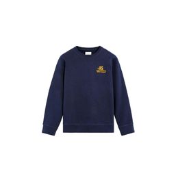 Scalpers Sweatshirt 'Rebels Flock' Herren Gr&ouml;&szlig;e M navy / curry