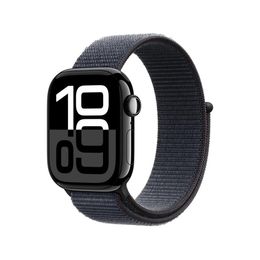 Apple Watch Series 10 (2024) GPS 46 mm - Aluminium Diamantschwarz - Sport loop Midnight