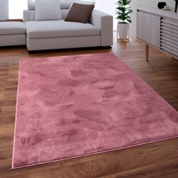 Fellteppich Paco Home "Kunstfell Soft 380", lila (beerenfarben), B:120cm H:14mm L:170cm, Polyester, Teppiche, Fellteppich, Langflor, Kuschelteppich - besonders weich, Uni-Farben