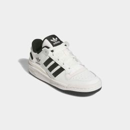 Sneaker adidas originals "FORUM LOW CL", Kinder, Gr. 35,5, schwarz-weiß (core weiß, core schwarz, core weiß), Baumwolle, Schuhe