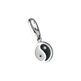 Charm-Einhänger "Yin und Yang, Silber 925", silber, Giorgio Martello MILANO, Charms, Damen, Silber 925 (Sterlingsilber)