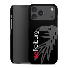 DeinDesign iPhone 17 Pro Max Handy Premium Case Smartphone Handyh&uuml;lle Schutzh&uuml;lle gl&auml;nzend Logo Sc Freiburg Official Licensed Product Premium Case
