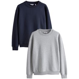 next Sweatshirt Herren Gr&ouml;&szlig;e XS navy / hellgrau