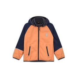 Lego Softshelljacke in Orange/ Dunkelblau - 46% | Größe 122 | Kinder-outdoor-jacken