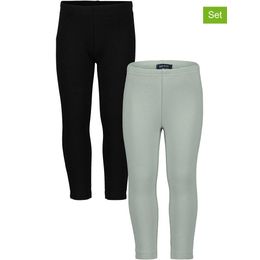 Blue Seven 2er-Set: Leggings in Schwarz/ Türkis - 32% | Größe 110 | Kinderhosen