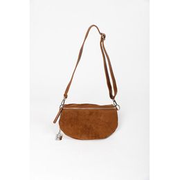 Anna Morellini Leder-Umhängetasche "Filellia" in Camel - (B)25 x (H)14 x (T)1 cm - 75% | Damen-taschen