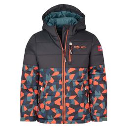 Trollkids Ski-/ Snowboardjacke "Hemsedal" in Schwarz/ Orange - 56% | Größe 104 | Kinderjacken