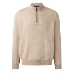 Maerz Muenchen Wollpullover in Beige - 52% | Größe 54 | Herren-plussize