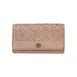 Bellicci Leder-Geldbörse "Perla" in Taupe - (B)17,5 x (H)10 x (T)3 cm - 48% | Portemonnaies-etuis