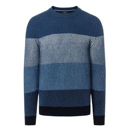 Maerz Muenchen Wollpullover in Dunkelblau/ Blau - 54% | Größe 56 | Herren-plussize