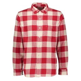Gant Hemd in Rot/ Creme - 65% | Größe S | Herren-plussize