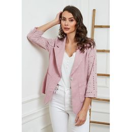 Fleur de Lin Blazer in Rosa - 80% | Größe L | Damenjacken