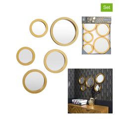 Rétro Chic 5er-Set: Spiegel in Gold - 28% | Spiegel