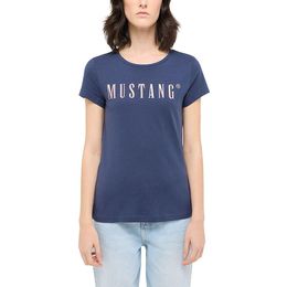 Mustang Shirt in Dunkelblau - 50% | Gr&ouml;&szlig;e L | Damen-tops