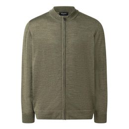 Maerz Muenchen Wollcardigan in Khaki - 58% | Größe 54 | Herren-pullover-cardigans